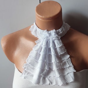 Pirate Costume Custom Ruffled Jabot, Simple Collar Jabot - Etsy