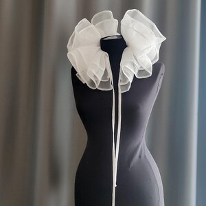 Huge Ruffle Clown Collar Ruff, Big Neck Collar Costume Accessory - Etsy