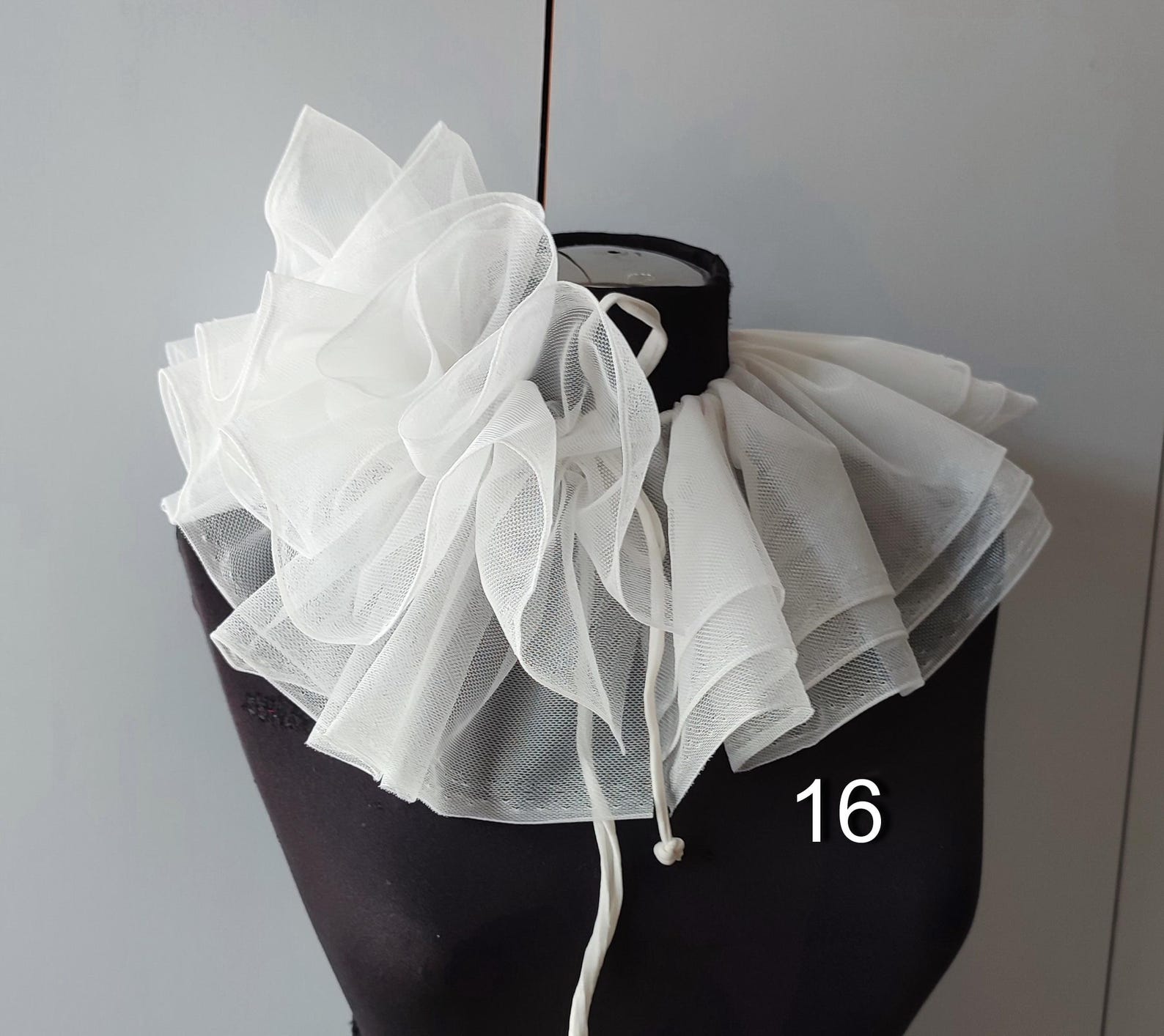 Huge Ruffle Clown Collar Ruff, Big Neck Collar Costume Accessory - Etsy