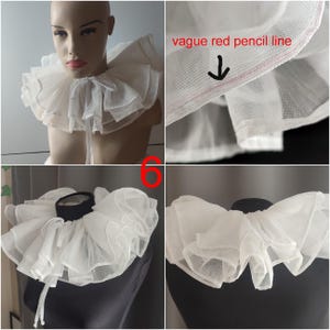 Huge Ruffle Clown Collar Ruff, Big Neck Collar Costume Accessory - Etsy