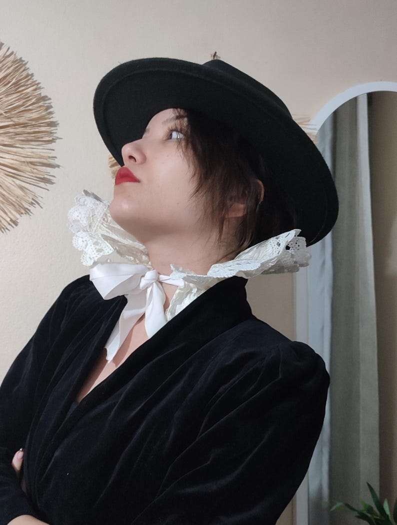 Elizabethan Ruffle Collar Neck Ruff, Victorian Neck Ruffle - Etsy