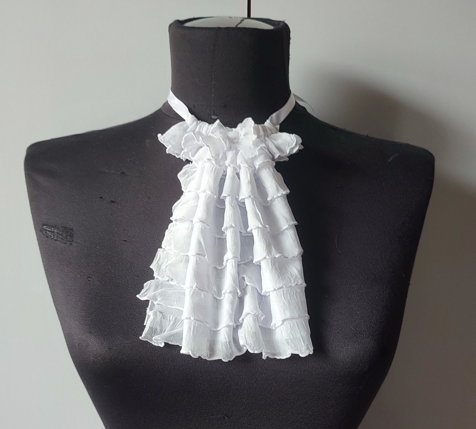 Pirate Costume Custom Ruffled Jabot, Simple Collar Jabot - Etsy