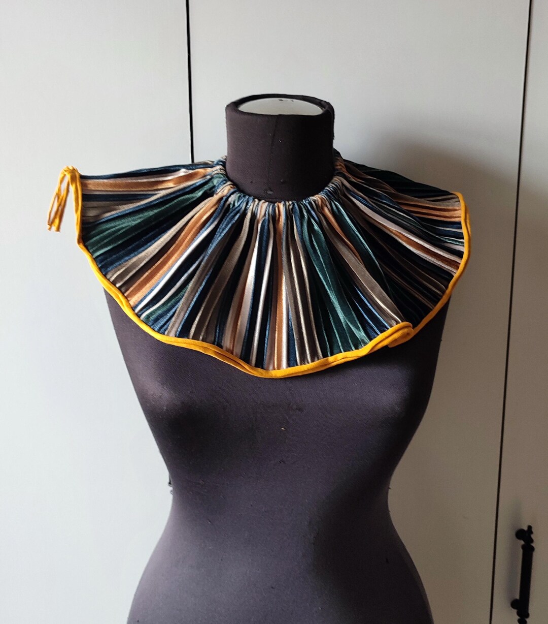 Removable Pierrot Collar Elastic Neck Circle Ruff, Elastic Circus ...