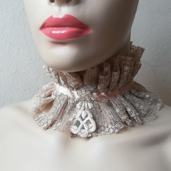 High Lace Collar - Etsy
