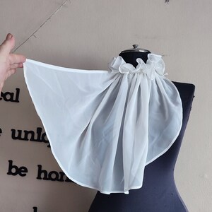 Jabot Ruffle Collar White Ruffle Neck Pice Medieval Costume Jabot ...
