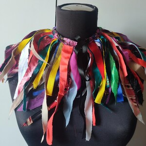 Colorful Festival Tribal Fashion Multicolored Jester Collar Tattered ...