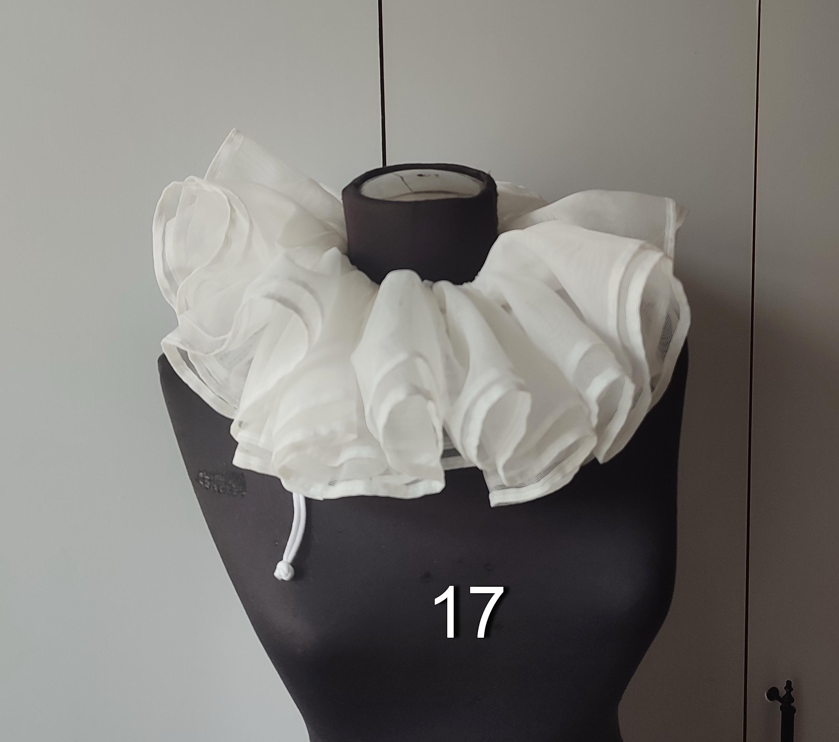 Huge Ruffle Clown Collar Ruff, Big Neck Collar Costume Accessory - Etsy