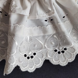 Clown Collar Elizabethan Ruff Vintage Cotton Fabric Scallop Edge ...