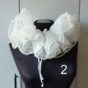 Huge Ruffle Clown Collar Ruff, Big Neck Collar Costume Accessory - Etsy