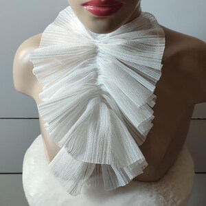 Jabot Collar for Men Ruffle Large Necktie Lace Neck Ruff Mens Neck ...