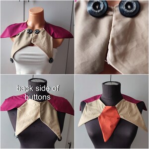 Colorful Jester Costume Collar/ Medieval Renaissance Festival Costume ...