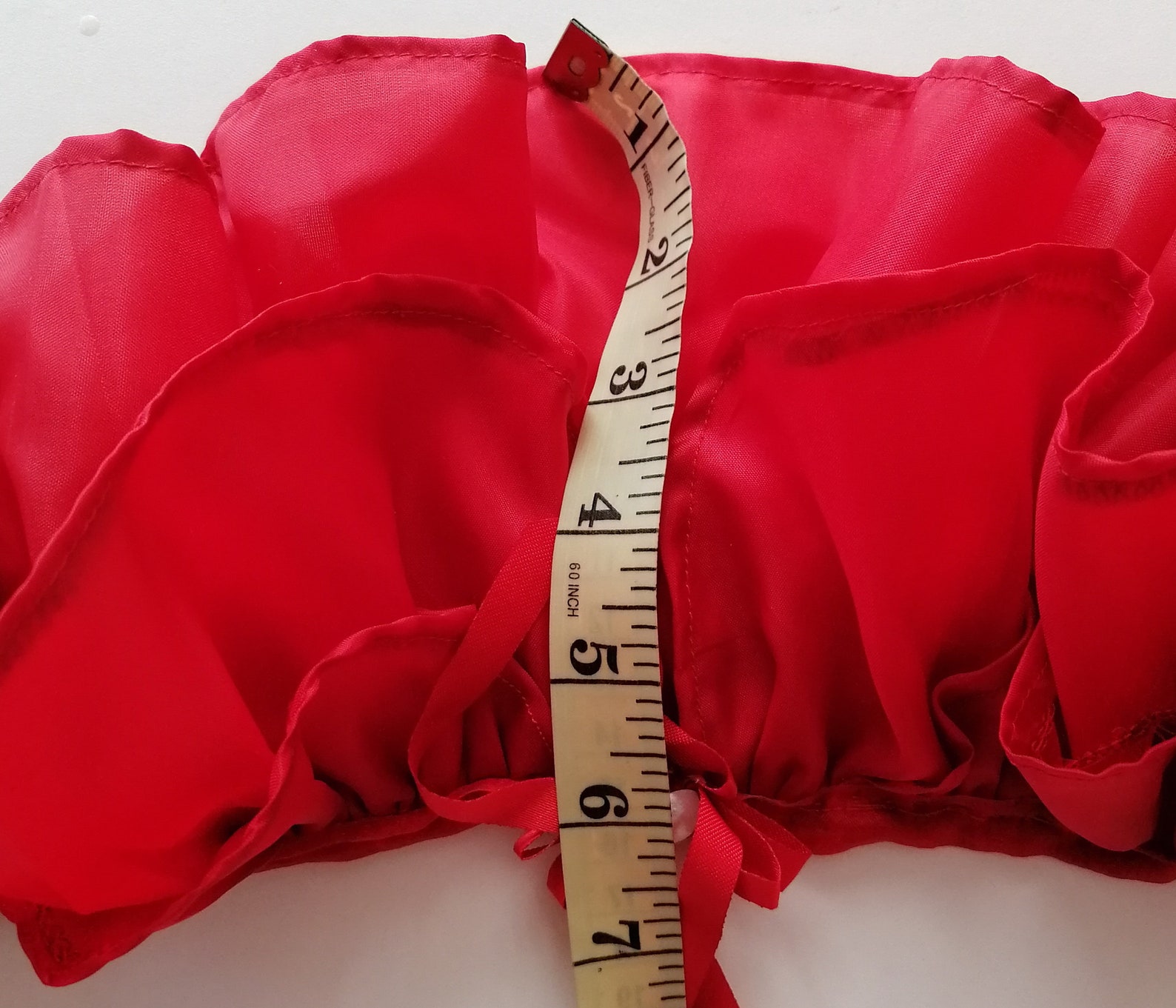 Red Clown Neck Ruffle Three Layer Neck Ruff, Jester Collar Circus Clown ...