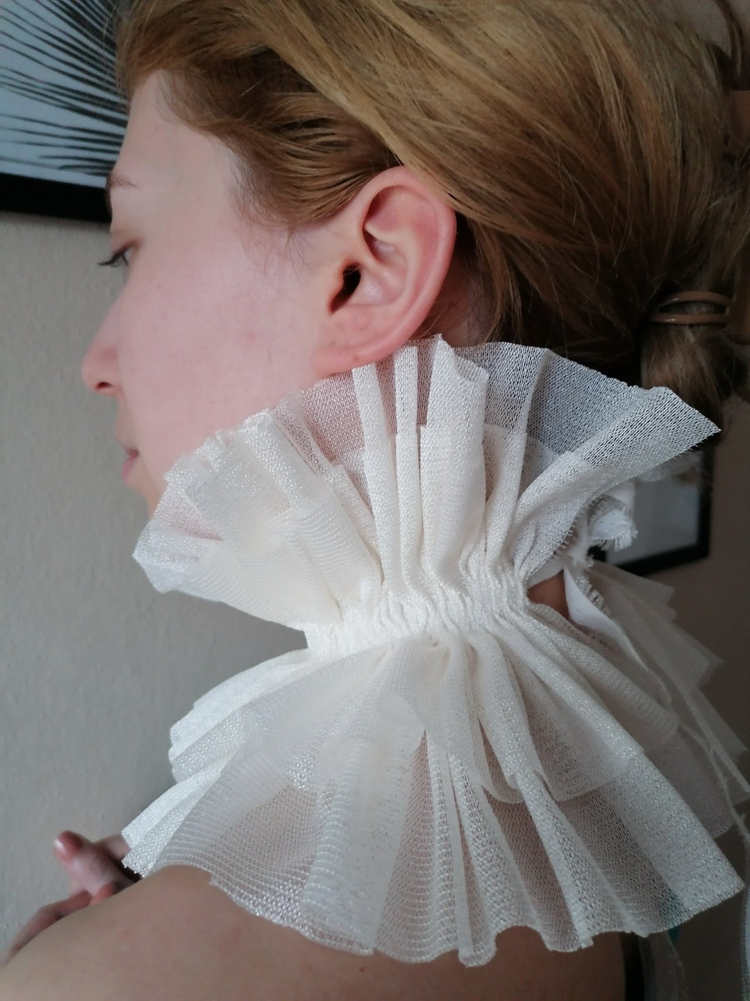 High Neck Ruff Collar Ruffle High Neck Elizabethan Ruff - Etsy