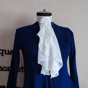 Jabot Ruffle Collar White Ruffle Neck Pice Medieval Costume Jabot ...