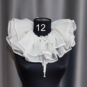 Huge Ruffle Clown Collar Ruff, Big Neck Collar Costume Accessory - Etsy