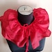 Red Clown Neck Ruffle Three Layer Neck Ruff, Jester Collar Circus Clown ...