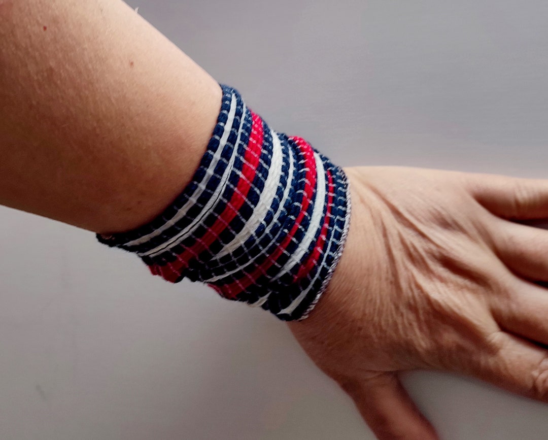 Arm Tattoo Covers, Wrist Cuffs for Women Striped Armband Jersey Wrist ...