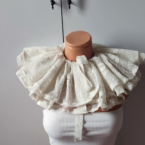 Huge Ruffle Clown Collar Ruff, Big Neck Collar Costume Accessory - Etsy