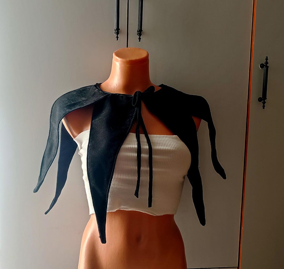 Black Jester Collar Pointed Clowncore - Etsy