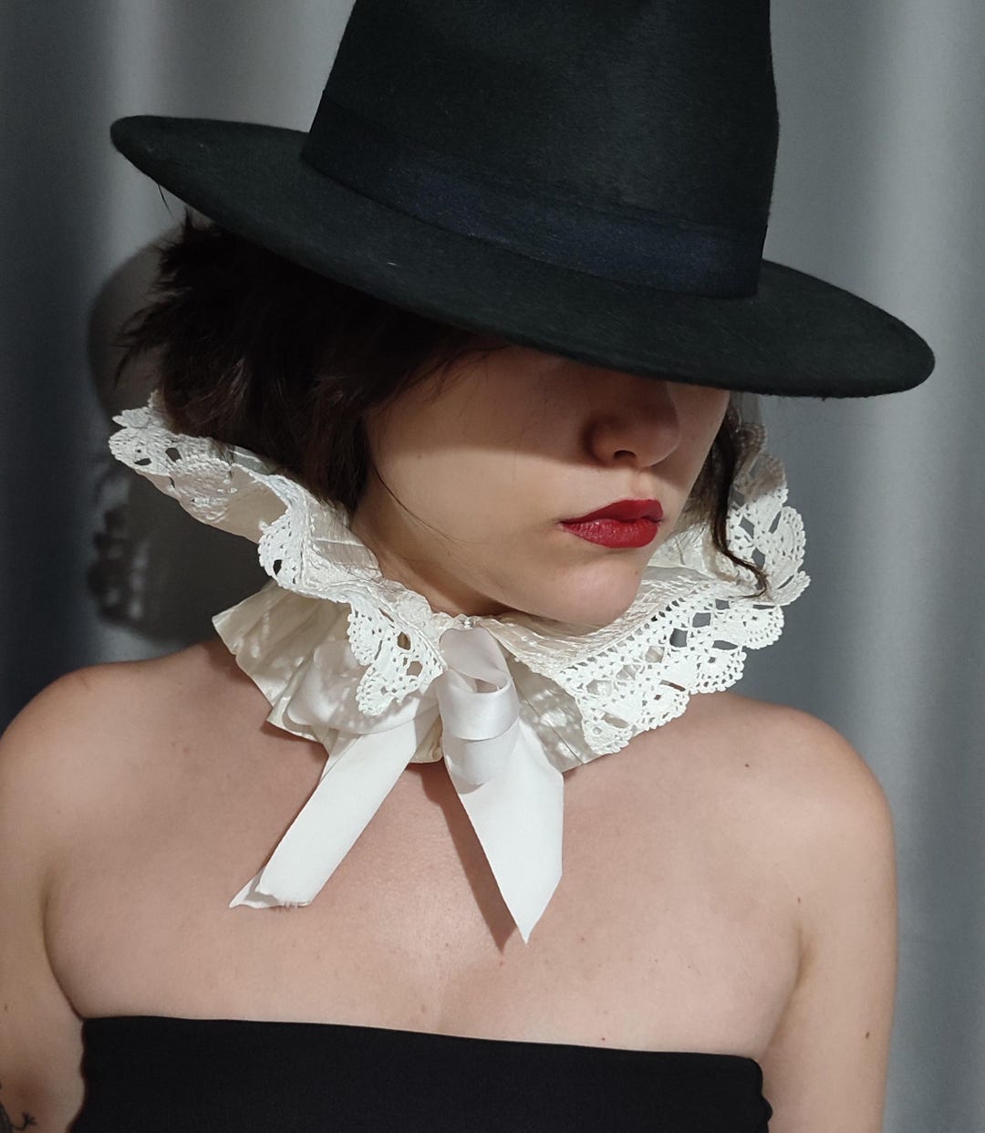 Elizabethan Ruffle Collar Neck Ruff, Victorian Neck Ruffle - Etsy