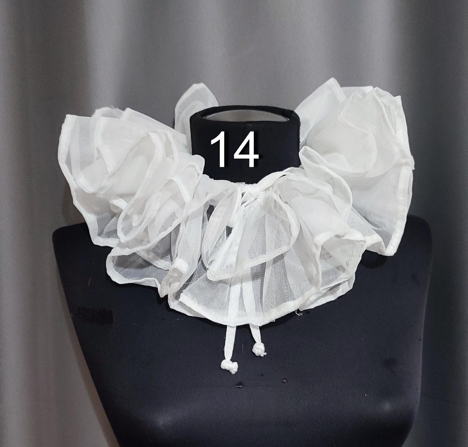 Huge Ruffle Clown Collar Ruff, Big Neck Collar Costume Accessory - Etsy