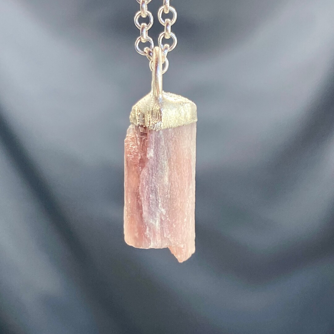 Tourmaline Pendant: Pink Colorado Tourmaline, Crystal Necklace, October ...