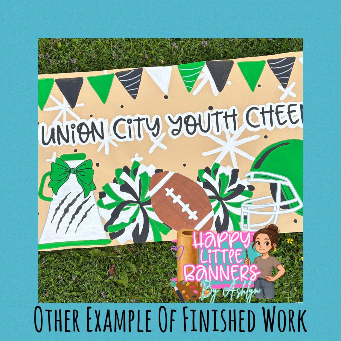 Custom Hand Painted Cheer Banner – Personalized Spirit Sign for ...
