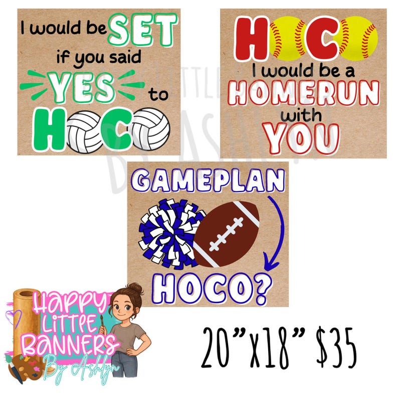 Custom Hoco Sign - Etsy