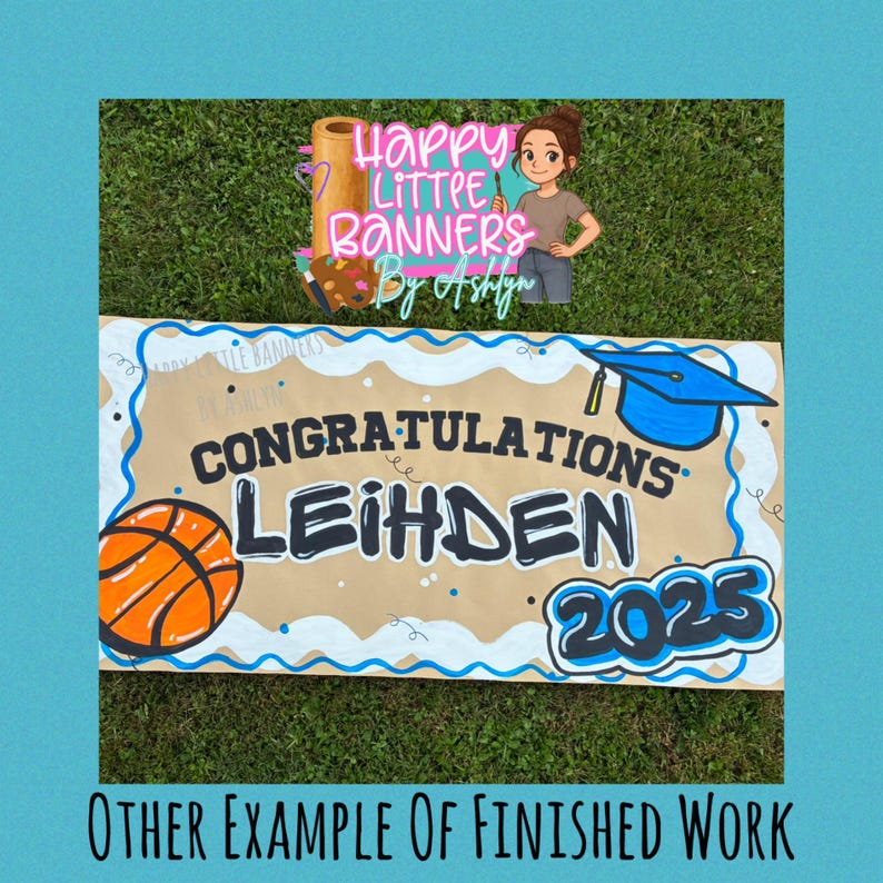 Custom Hand Painted Cheer Banner – Personalized Spirit Sign for ...