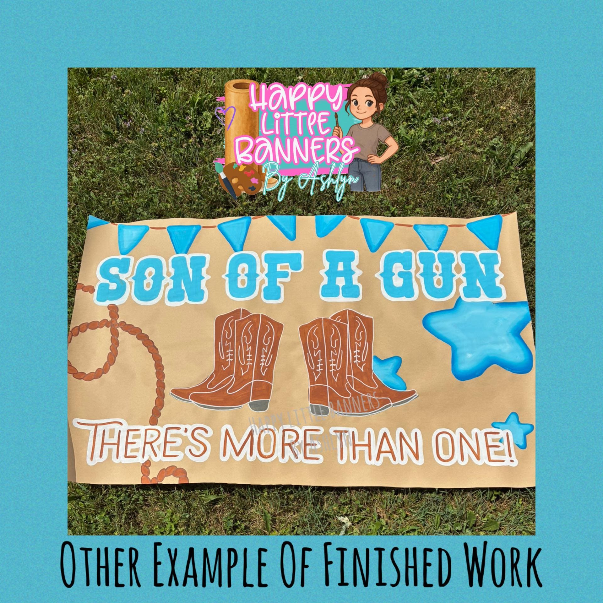 Custom Hand Painted Cheer Banner – Personalized Spirit Sign for ...