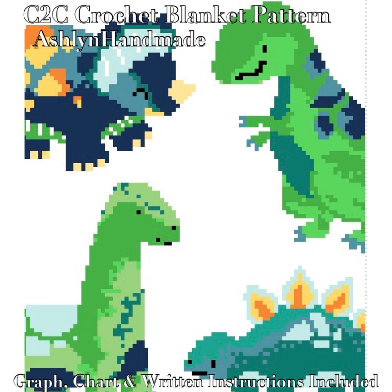 Crochet Dinosaur Blanket - Etsy