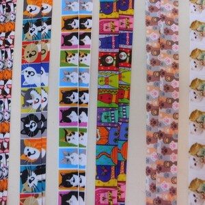 5/8" Ribbon - Cats - Hi Five Paws, Comical Cat, Whimsical Kitten, Tabby ...