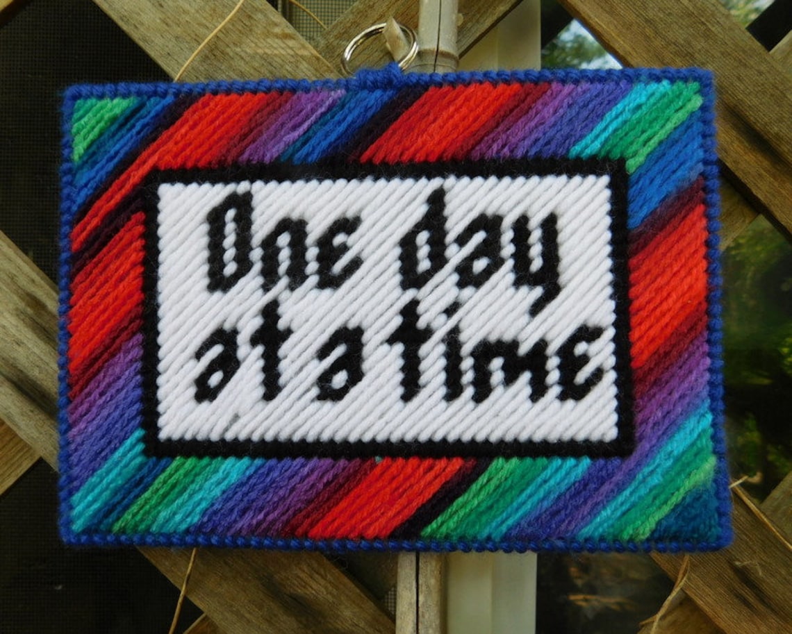 One Day at a Time Sign 5.25 X 7.25 Choice | Etsy