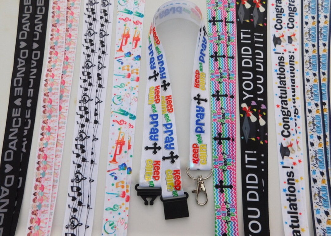 Music Pray Graduation - ID Lanyard, Lightweight Single Sided Print ...