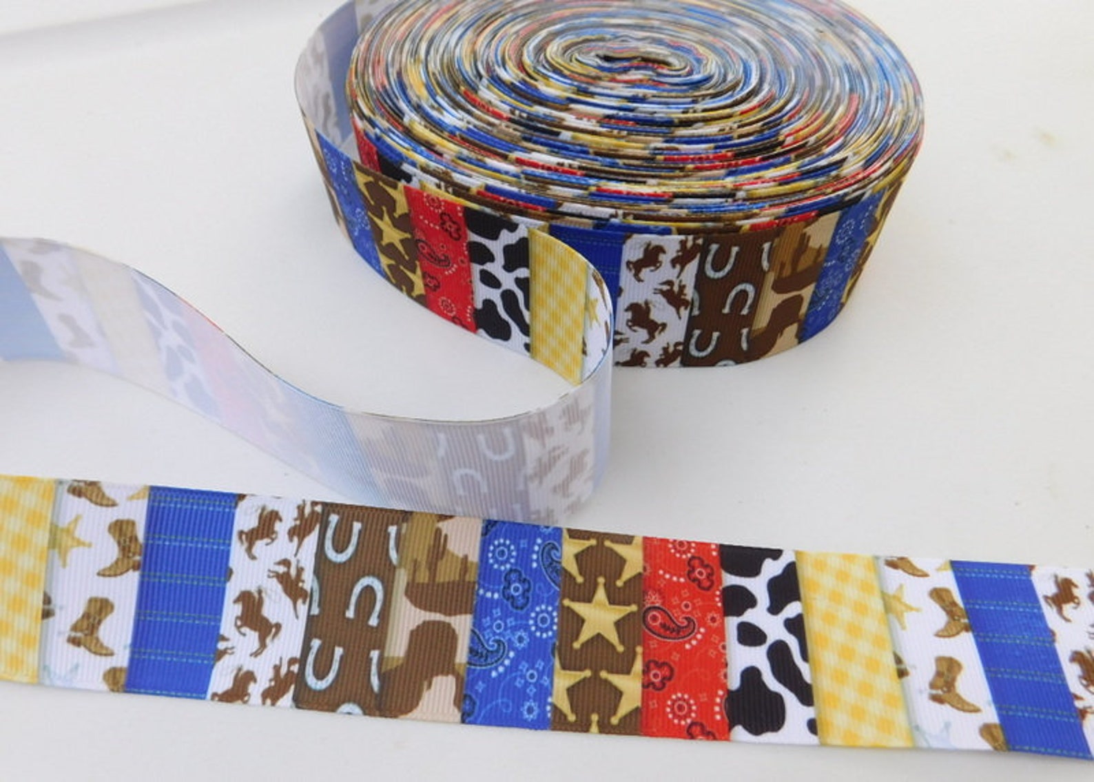 1.5 Western & Farm Ribbon Barnyard Animals Bandana - Etsy