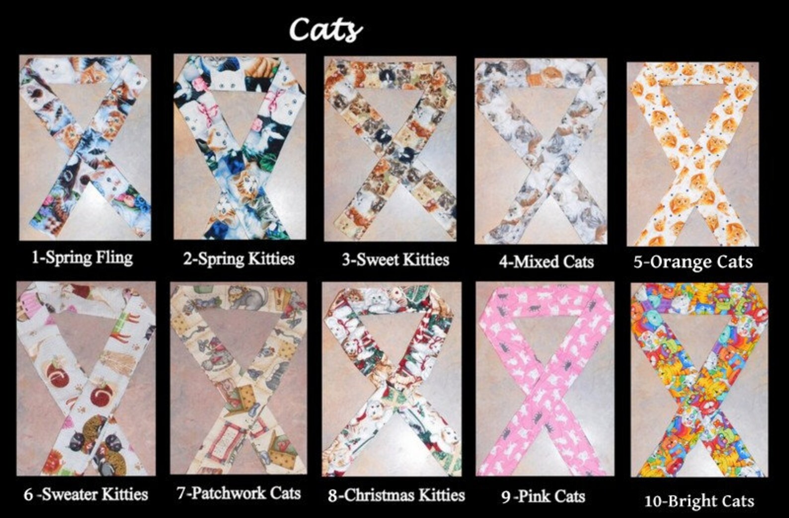 Dogs & Cats Cool Wraps, Cooling Neck Ties, Choice Color - Reusable ...