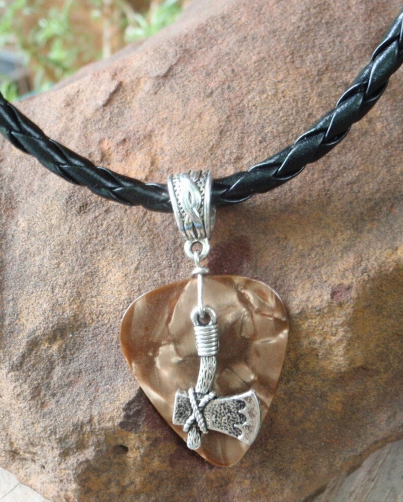 Tomahawk Necklace Guitar Pick Native American Jewelry Indian - Etsy