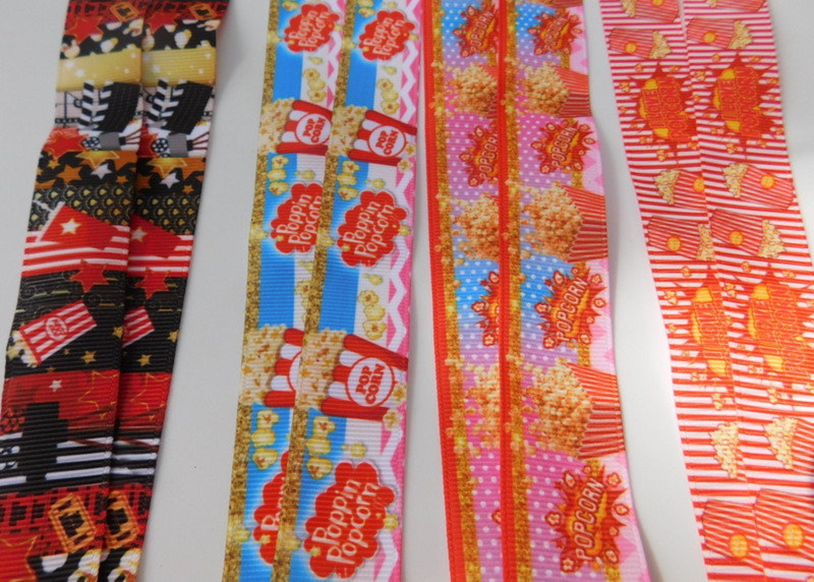 3 Yards Popcorn & Movies Grosgrain Ribbon Your Choice - Etsy