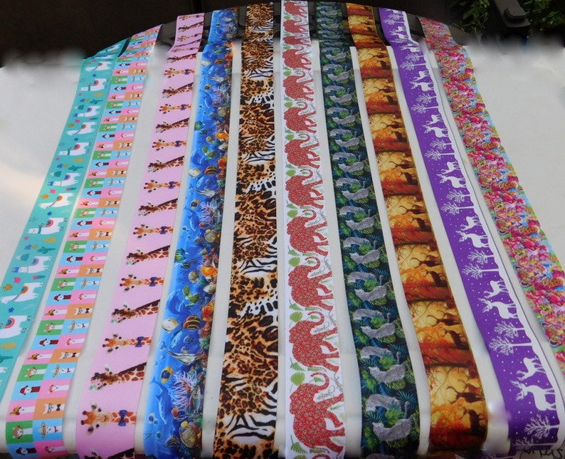 1.5 Wildlife Animals Ribbon Llamas Giraffe Elephant | Etsy