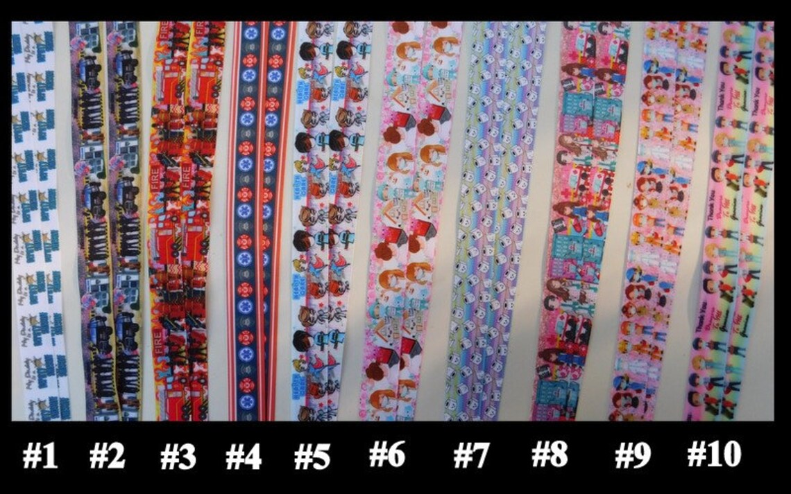 3 Yards First Responder #2 Grosgrain Ribbon- Nurse, Doctor, Policeman ...