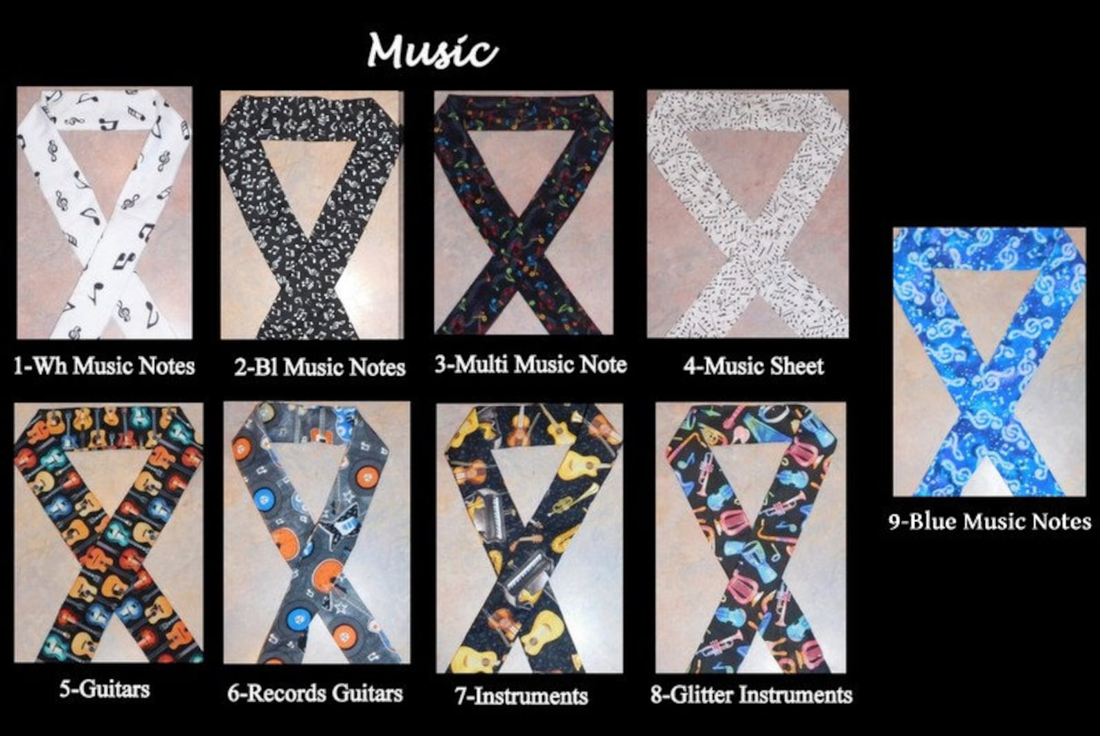 Tie Dye, Music & Rainbows Cooling Neck Ties, Choice Style, Discount ...