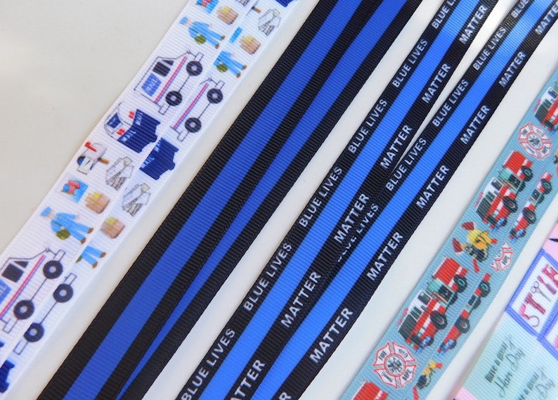 5/8" Ribbon - Professional - 16mm Postman, Nurse, Police, Fireman ...