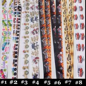 3 Yards - Wheels - Cars, Motorcycles - Grosgrain Ribbon - Your Choice ...