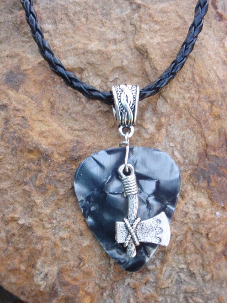 Tomahawk Necklace Guitar Pick Native American Jewelry Indian - Etsy