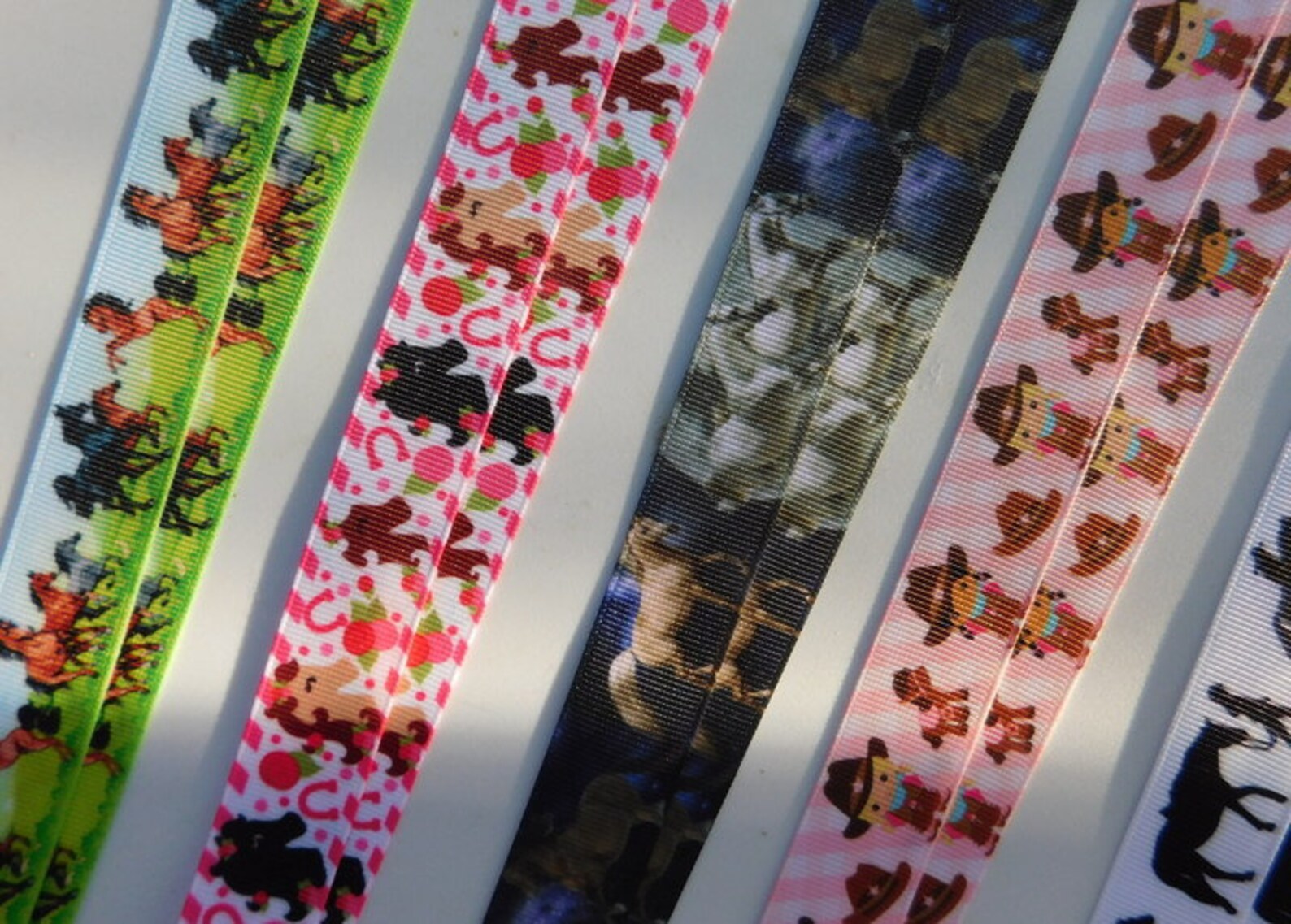 3 Yards Horses & Cowboys Grosgrain Ribbon Your Choice - Etsy