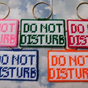 Do Not Disturb Door Sign - 3" X 5" - Choice of Color Pink, Blue, Green ...