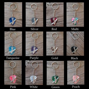 Jet Airplane Key Chain, Men Women Guitar Pick Keychain, Choice 12 ...