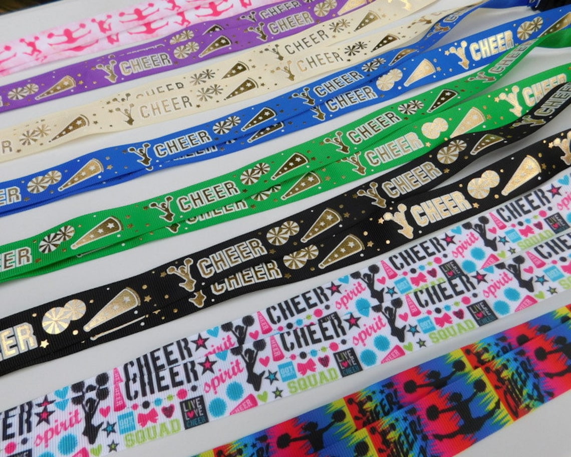 3 Yards cheerleader Grosgrain Ribbon Your Choice Style - Etsy