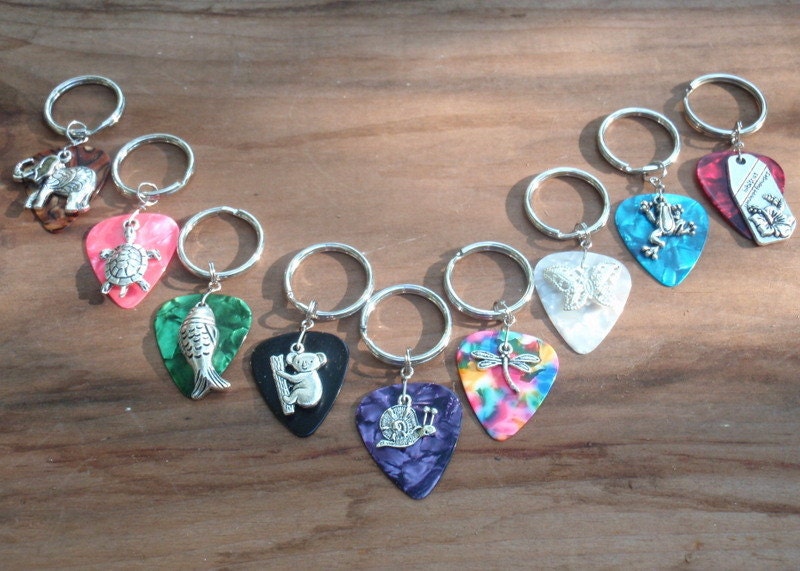 Nature Key Chain 16 Colors Choice Hibiscus Fish Snail - Etsy