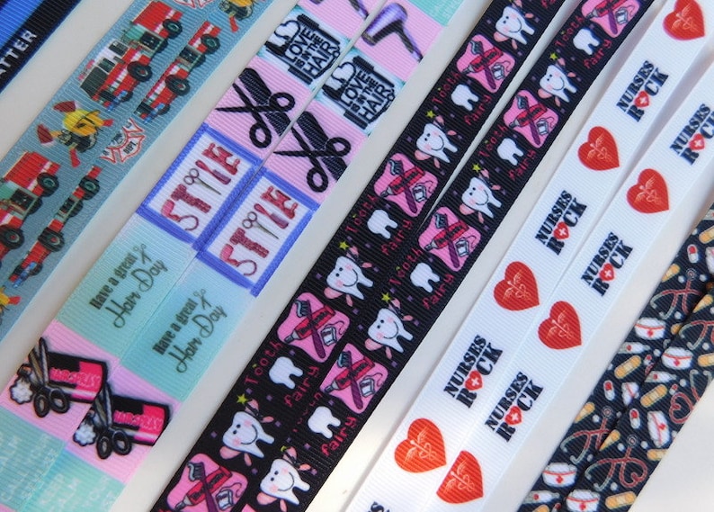 5/8" Ribbon - Professional - 16mm Postman, Nurse, Police, Fireman ...